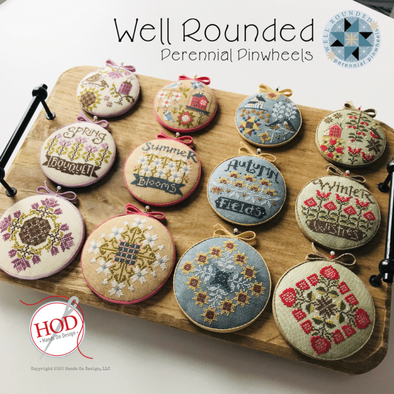 Well Rounded - Perennial Pinwheels - 12 designs in 1 chart