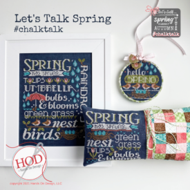 Let's Talk Spring - #chalktalk - a trio of seasonal words & designs